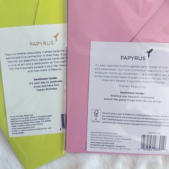 Papyrus | Party Supplies | Nwt Papyrus Birthday Card Bundle | Poshmark